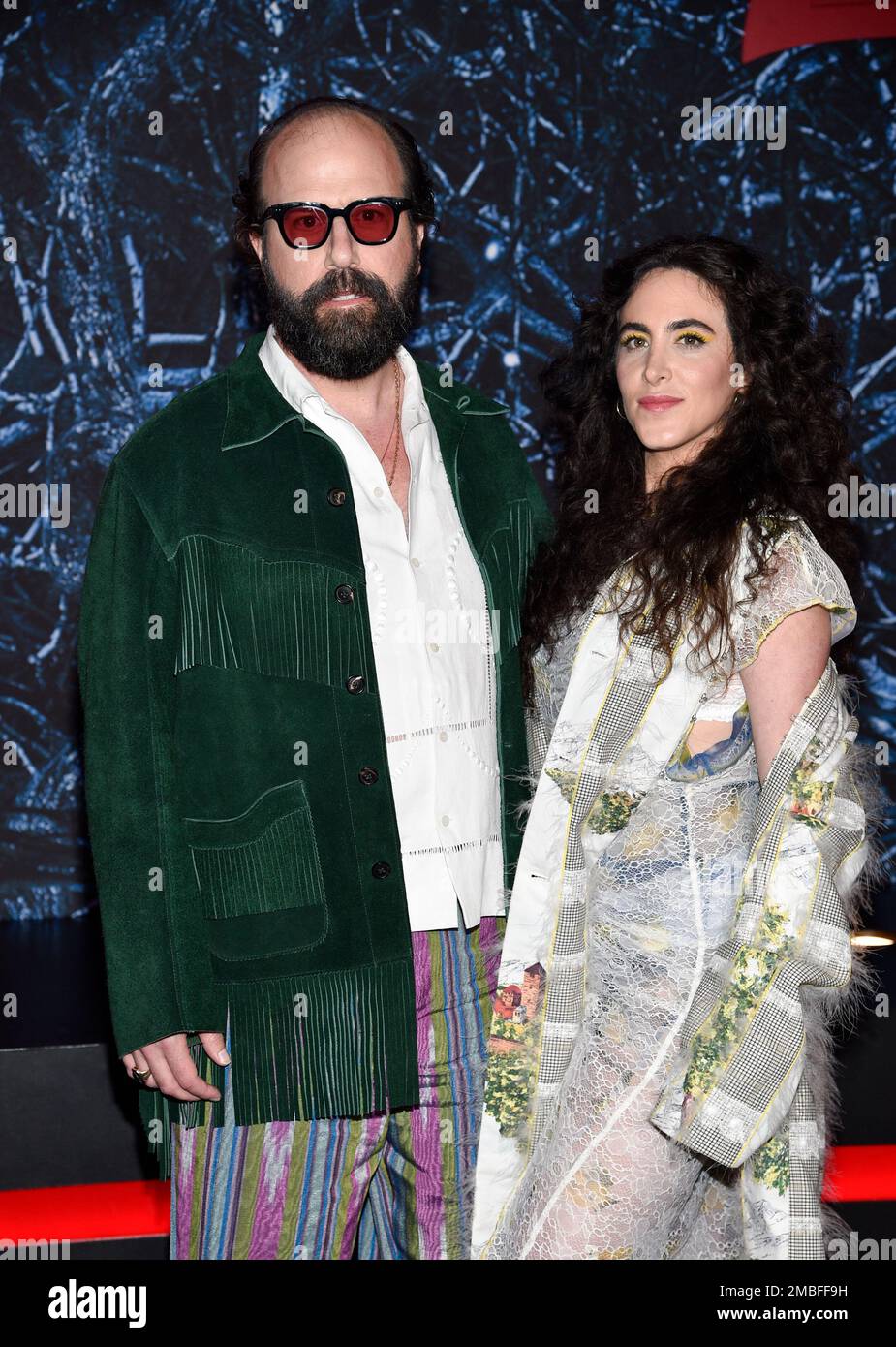 Brett Gelman, left, and Ari Dayan attend the premiere of "Stranger ...