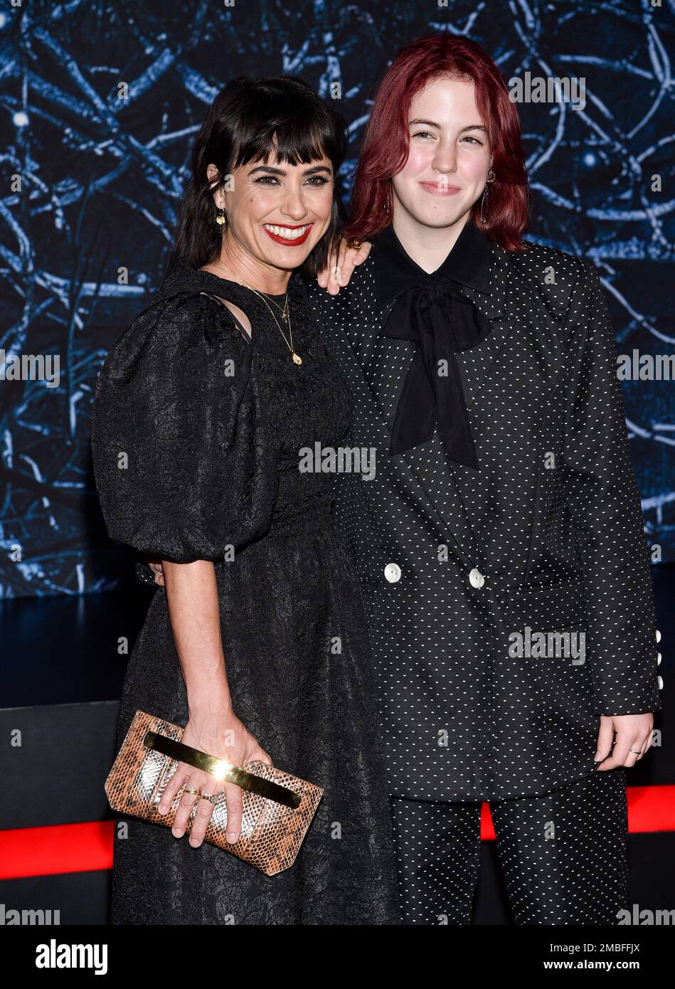 Constance Zimmer, left, and daughter Colette Zoe Lamoureux attend the ...