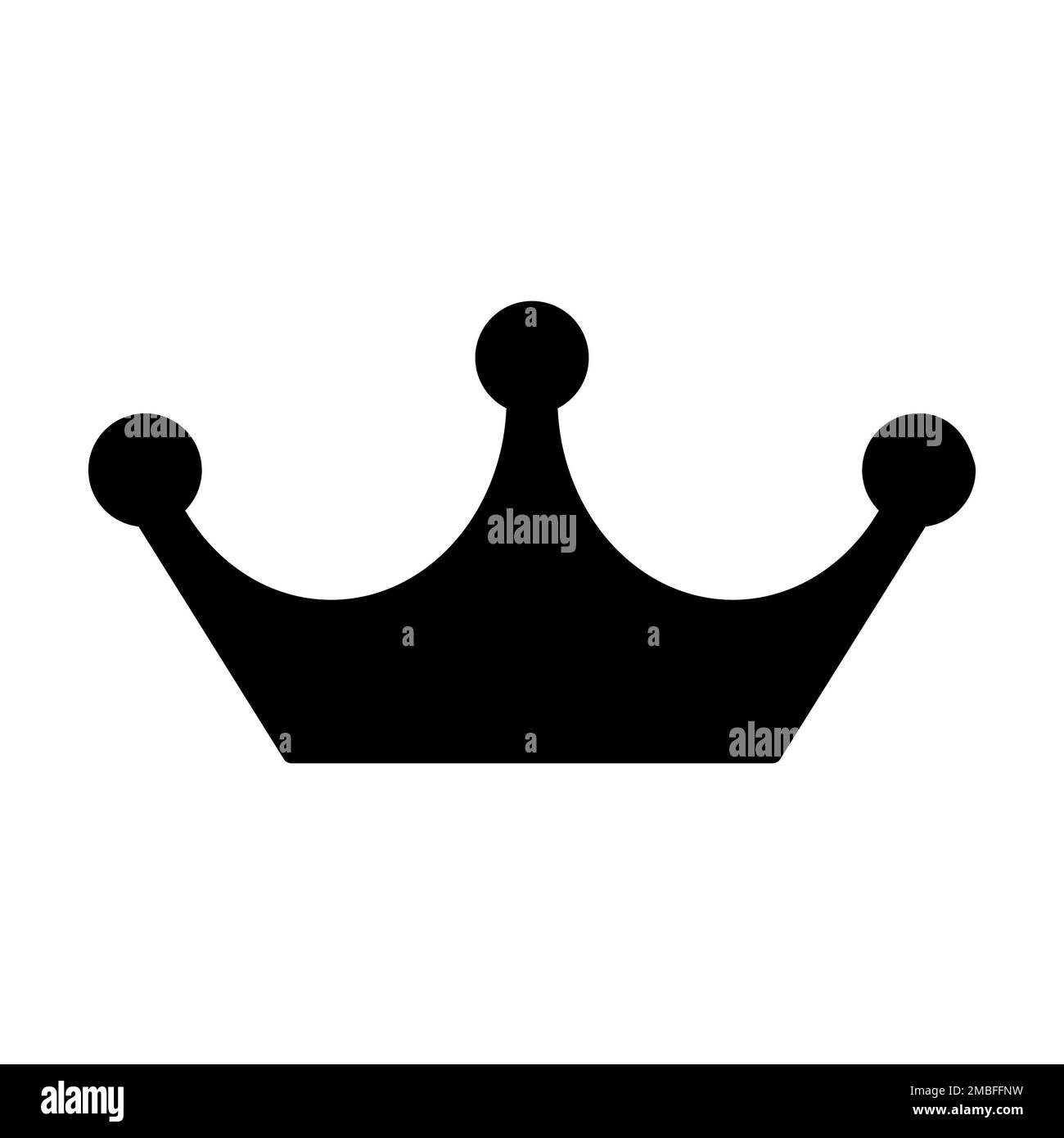 Crown icon. Black king crown symbol. Isolated crown icon. Vector ...