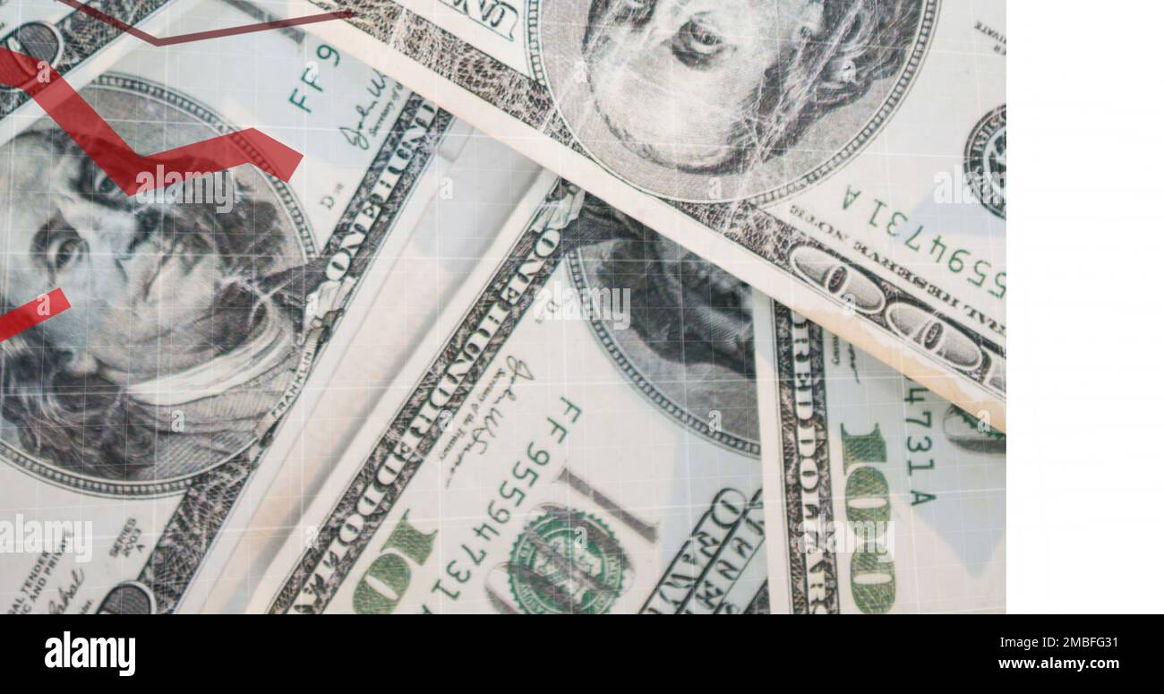 Composition of data processing over banknotes Stock Photo - Alamy