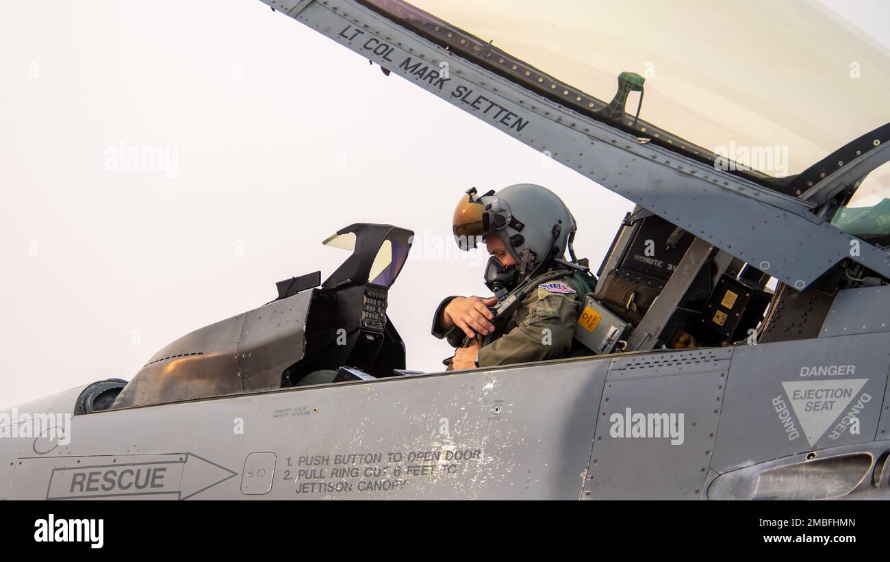 U.S. Air Force Capt. Thomas “Tanto” Fry, 35th Fighter Squadron F-16 ...