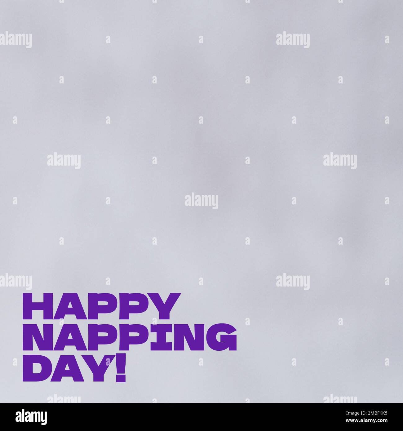 Composition of happy napping day text over grey background with copy ...
