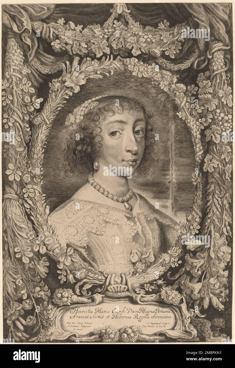 Henrietta Maria, Queen of England, 1650 Stock Photo - Alamy