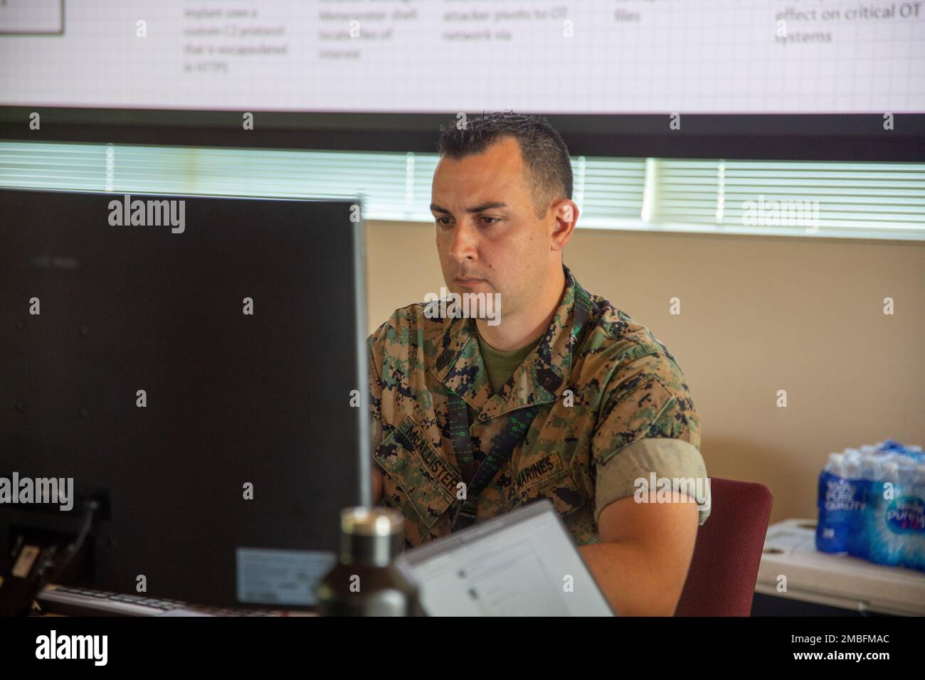 Master Sgt. Mike McAllister, cyberspace operations chief, Marine ...