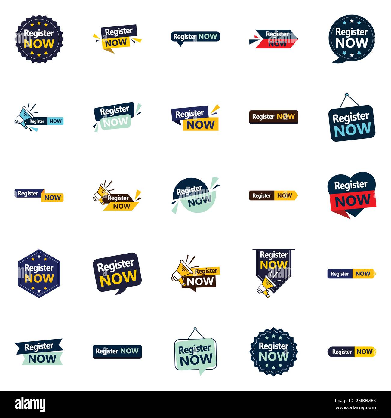 Register now word Stock Vector Images - Alamy