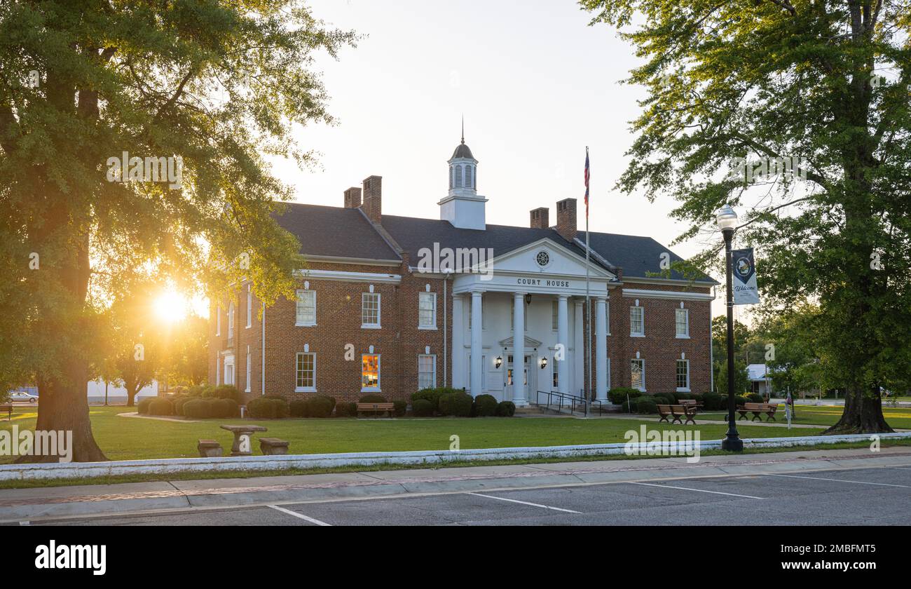 Morgan, Georgia, USA - April 19, 2022: The Calhoun County Courthouse ...