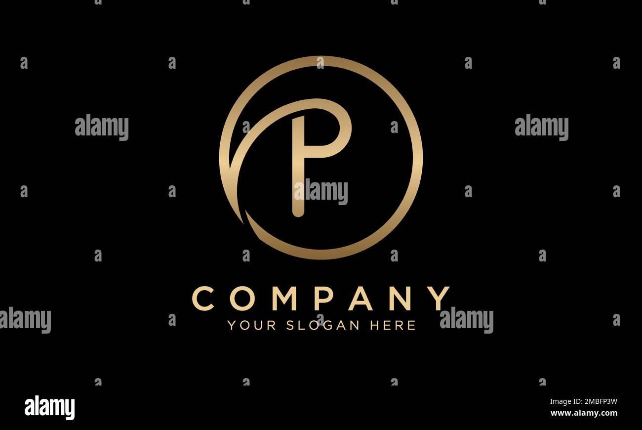 P Letter Logo With Circle Shape. Modern Unique Creative P Logo Design ...