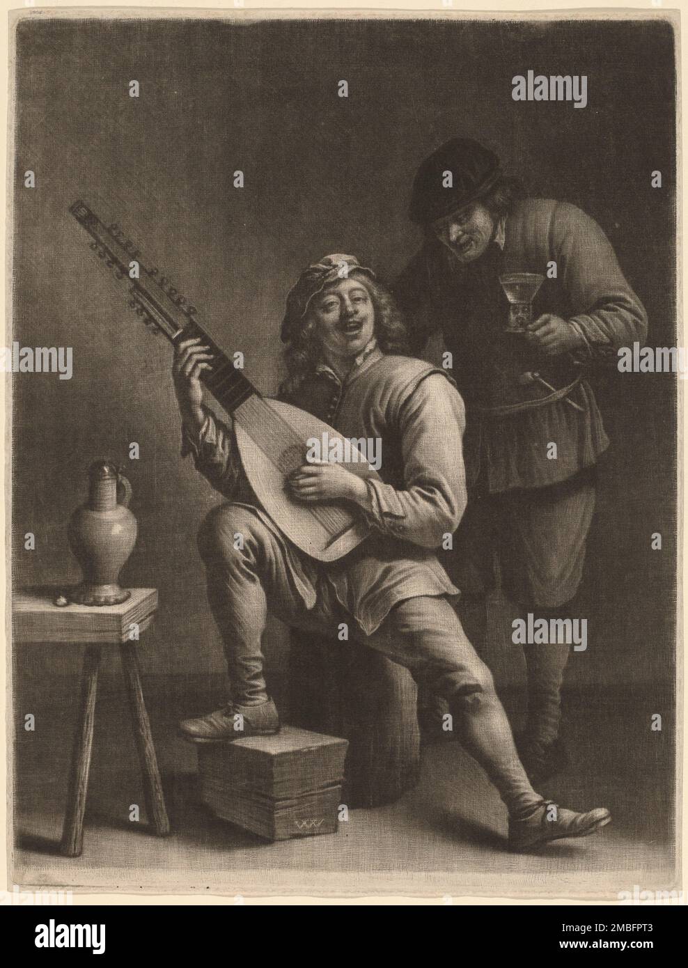 The Lute Player and the Drinker Stock Photo - Alamy