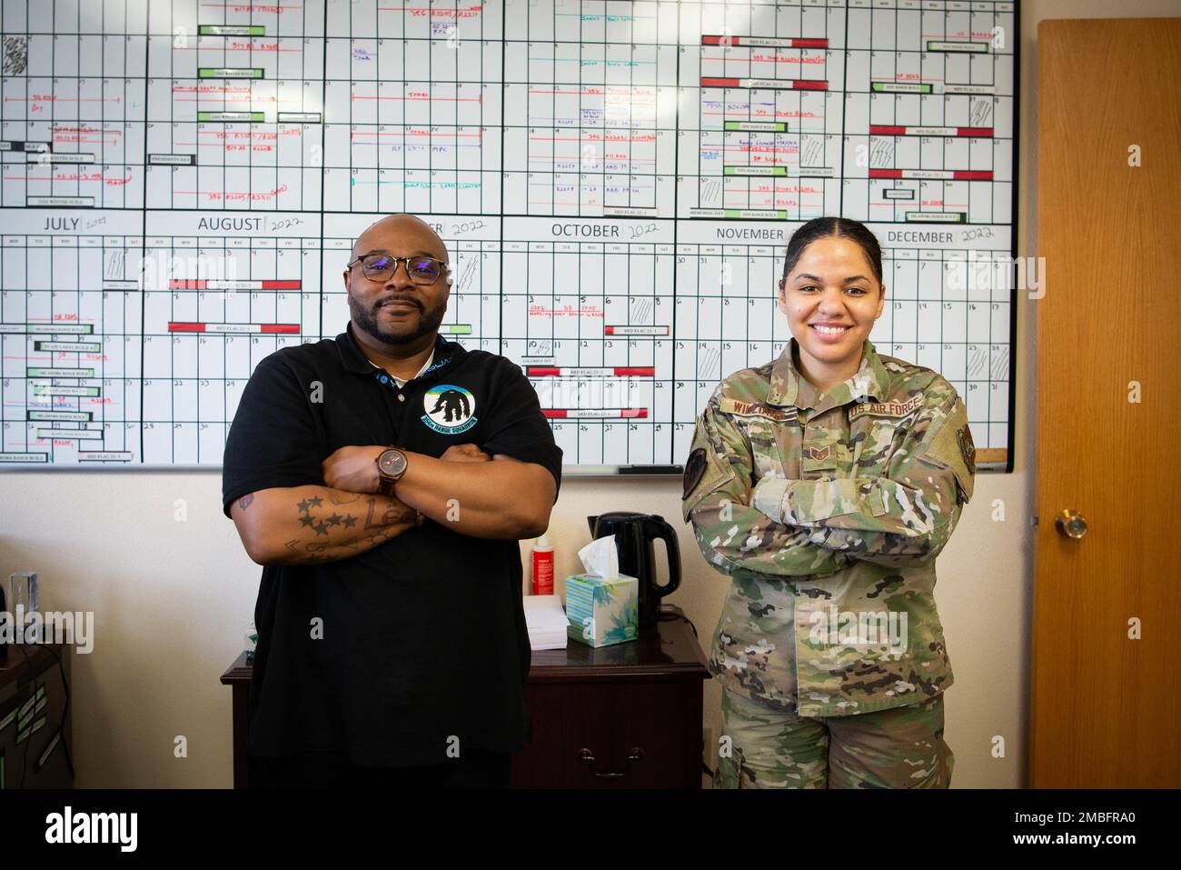 Del Lewis, 354th Range Squadron range operations scheduler and planner ...
