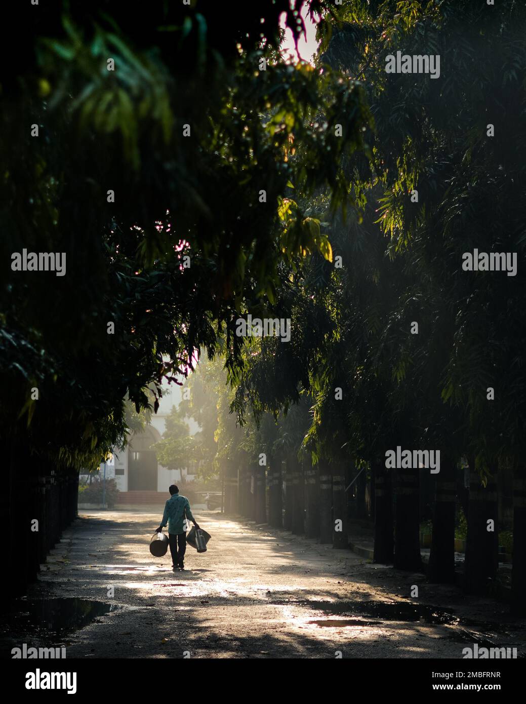 Man carrying buckets hi-res stock photography and images - Alamy