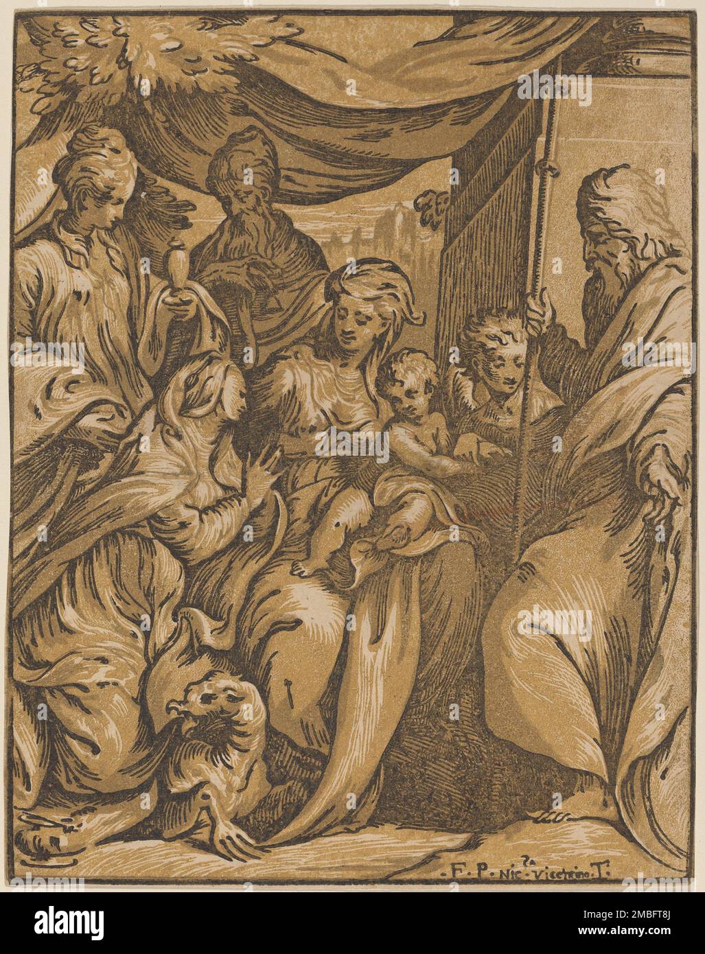 The Virgin and Child with Saints Stock Photo - Alamy