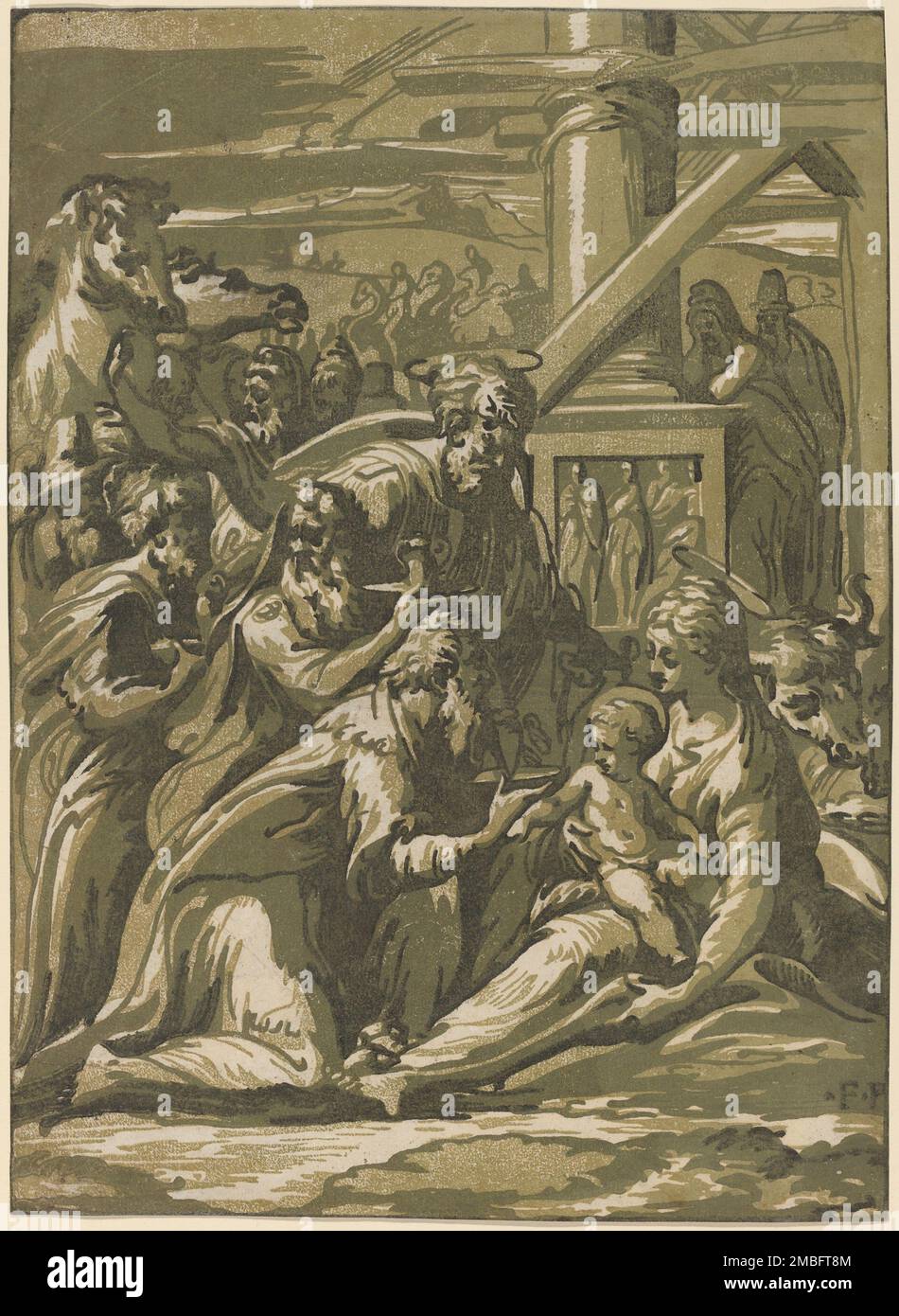 The Adoration of the Magi Stock Photo - Alamy