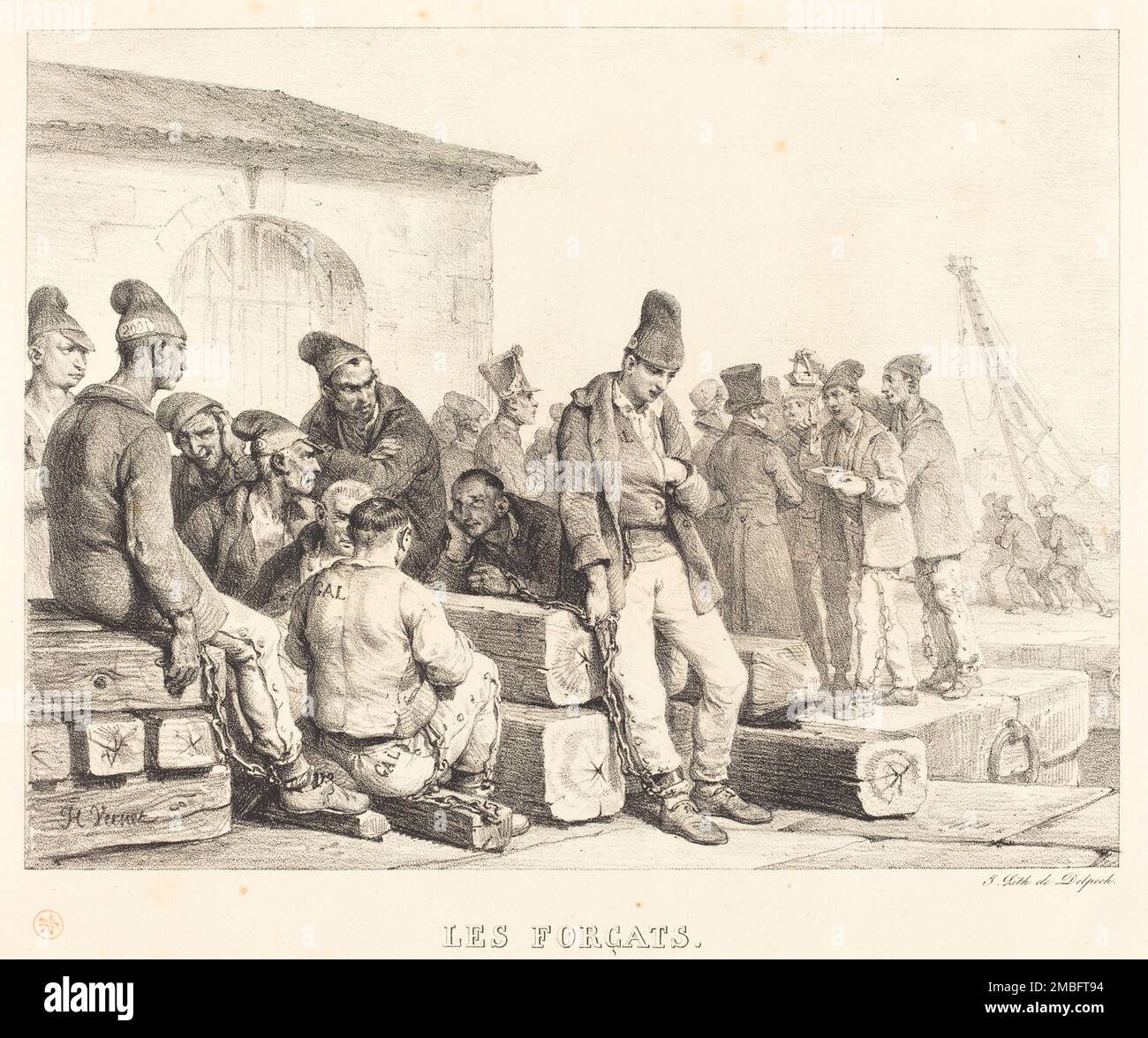 Les forcats (The Convicts Stock Photo - Alamy