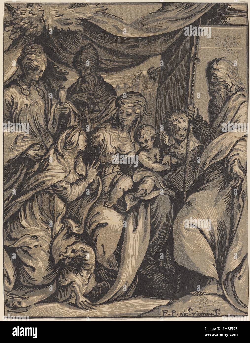 The Virgin and Child with Saints Stock Photo - Alamy