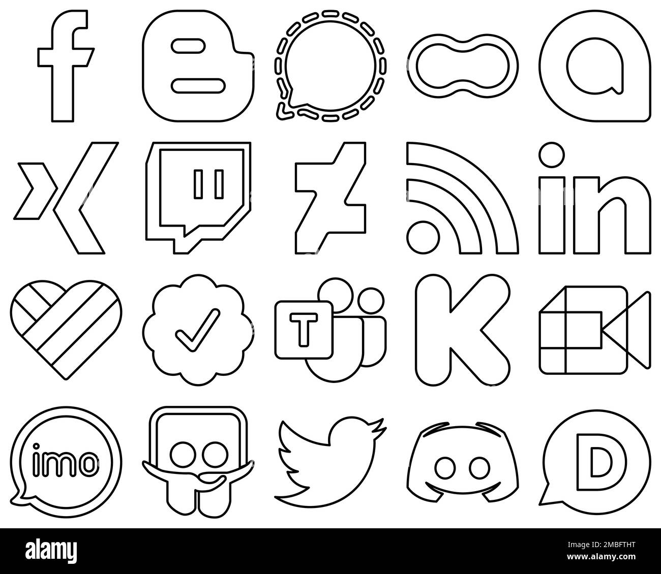 Linkedin xing Stock Vector Images - Alamy