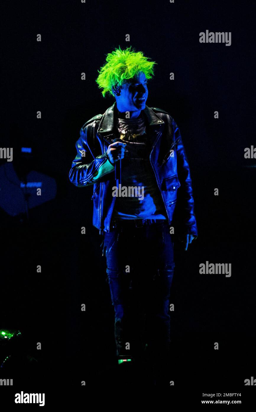 Mod Sun performs on stage on Friday, May 13, 2022, in Toronto. (Photo ...