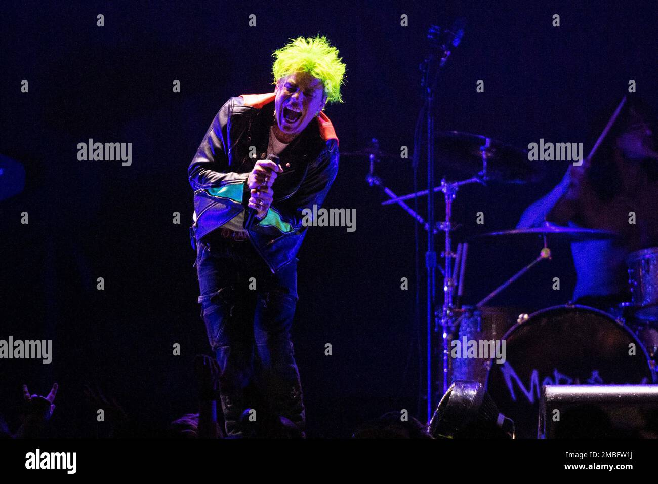 Mod Sun performs on stage on Friday, May 13, 2022, in Toronto. (Photo ...