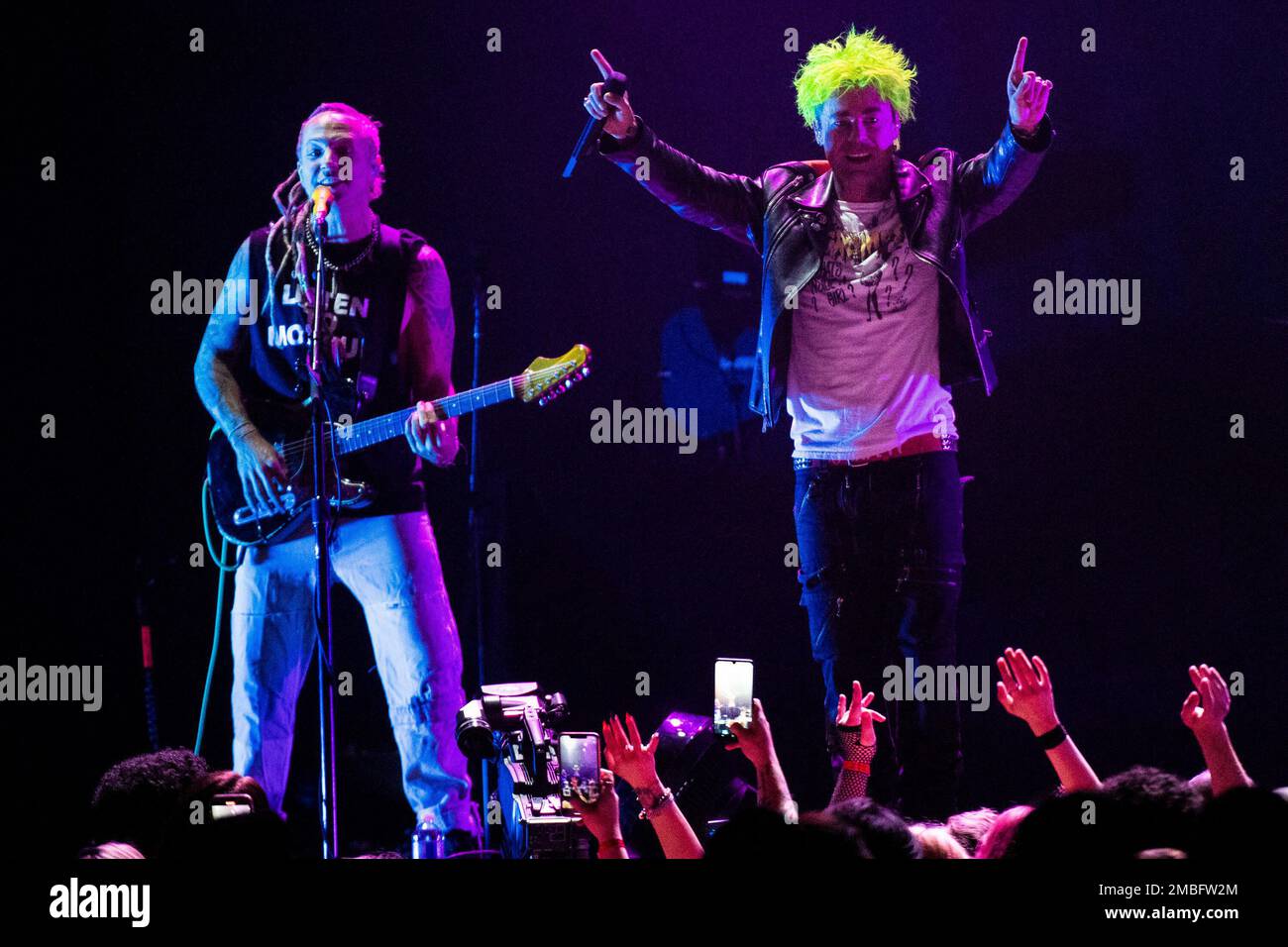 Mod Sun performs on stage on Friday, May 13, 2022, in Toronto. (Photo ...
