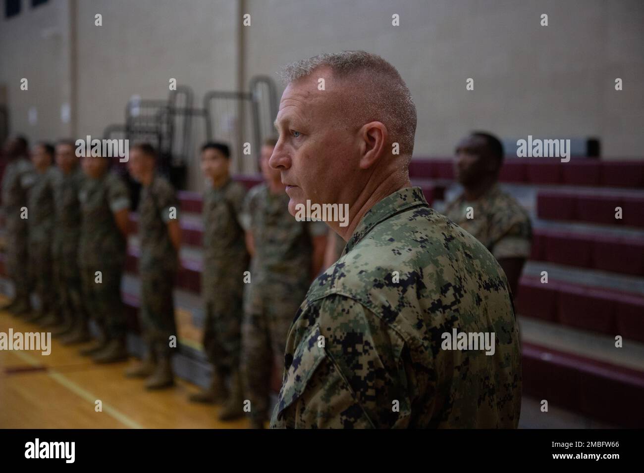 U.S. Marine Corps Col. Curtis V. Ebitz, commanding officer of Marine ...