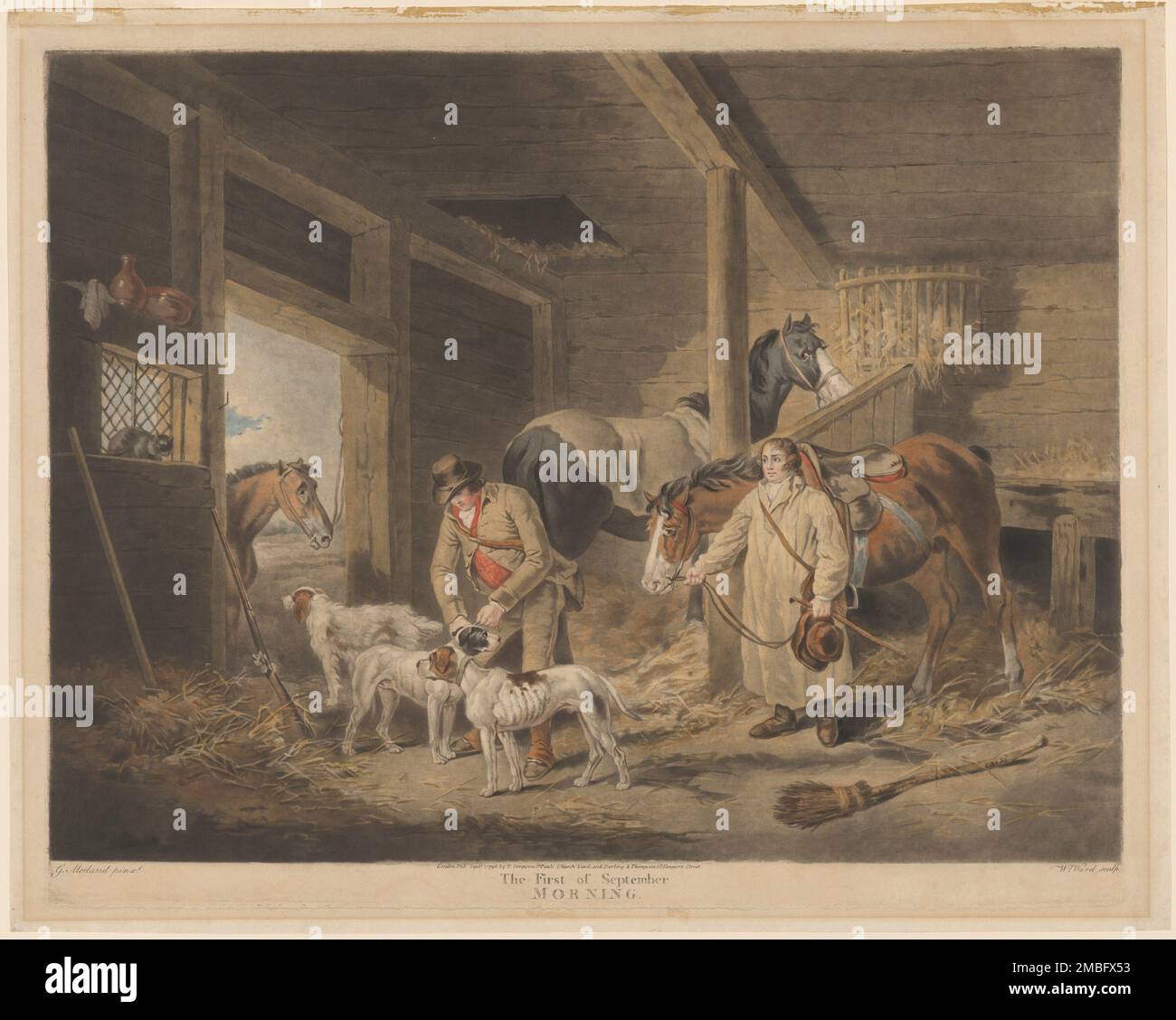 The First of September, Morning, published 1796 Stock Photo - Alamy