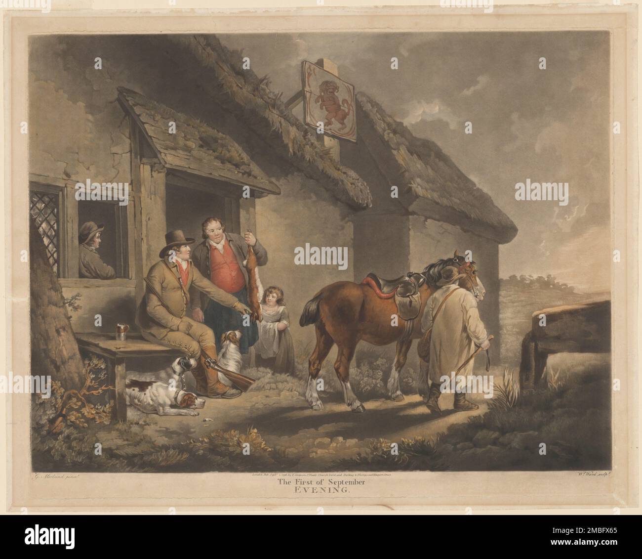 The First of September, Evening, published 1796 Stock Photo - Alamy