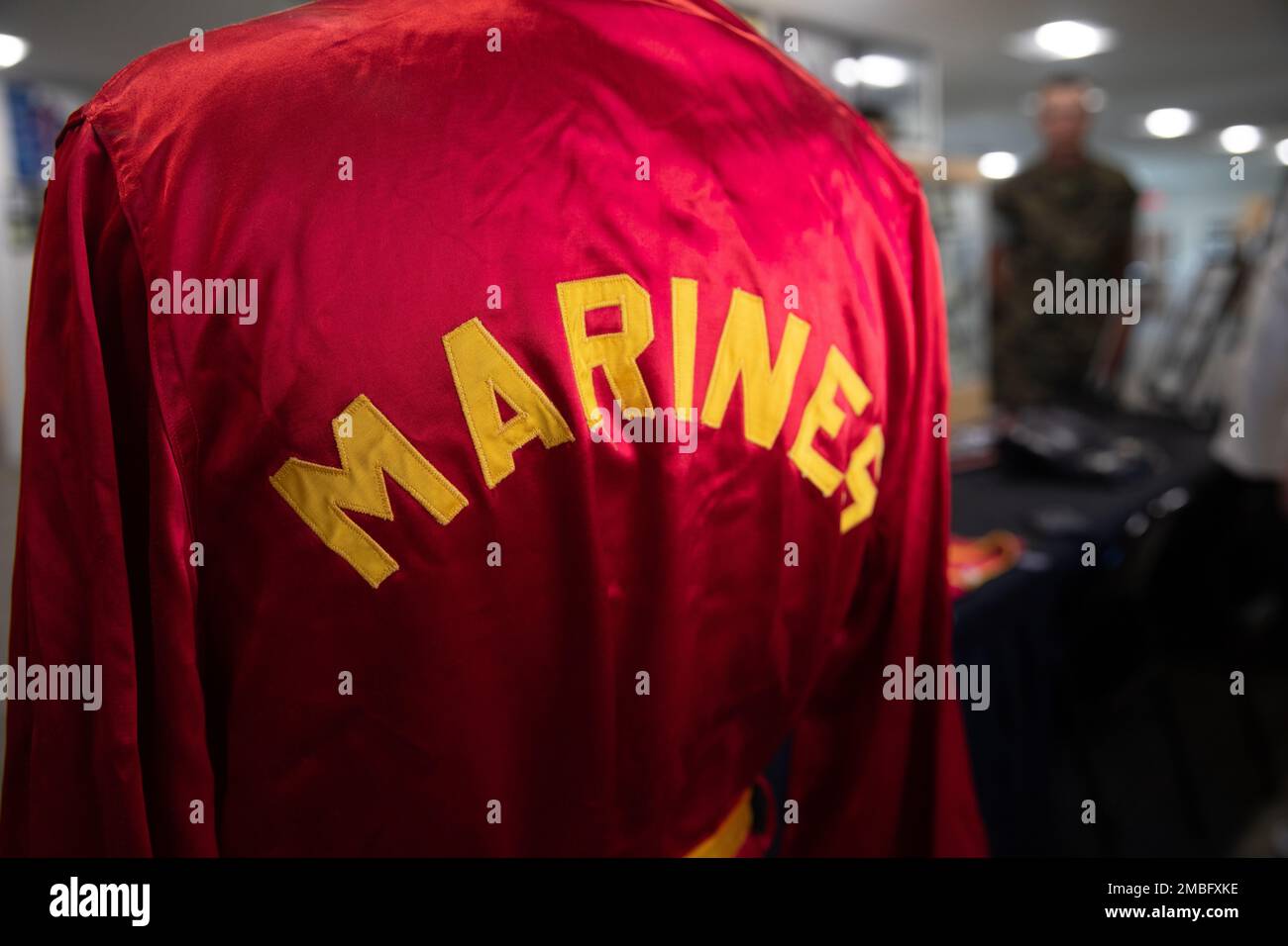 Retired Sgt. Maj. Michael F. Cline, Hall of Fame Boxer, displays his ...
