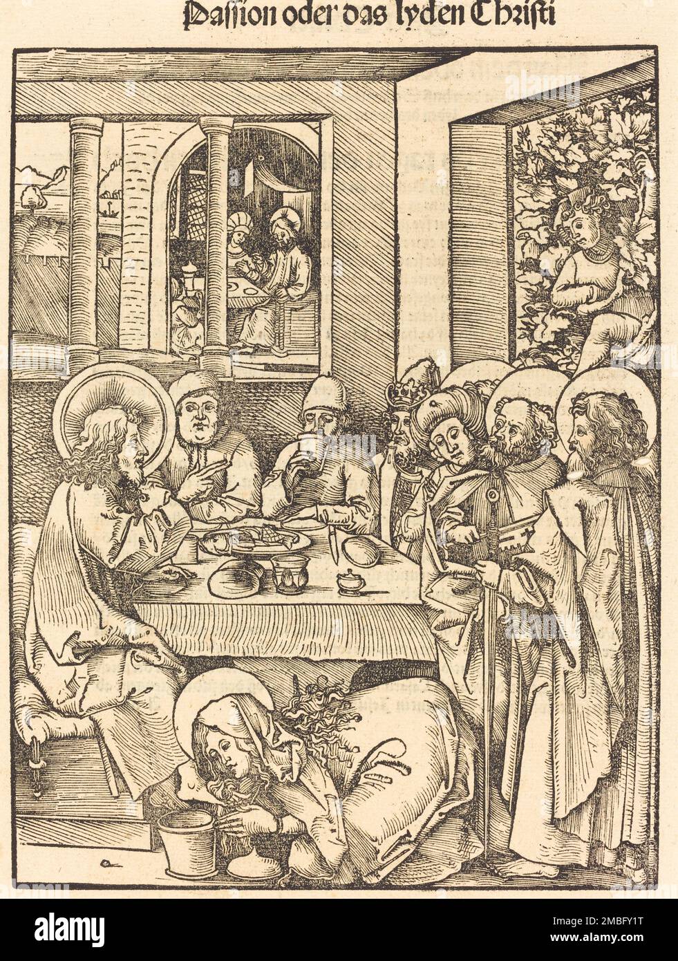 Mary magdalene washing jesus feet hi-res stock photography and images ...