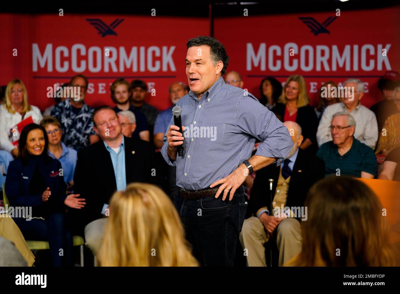 David McCormick, a Republican candidate for U.S. Senate in Pennsylvania ...