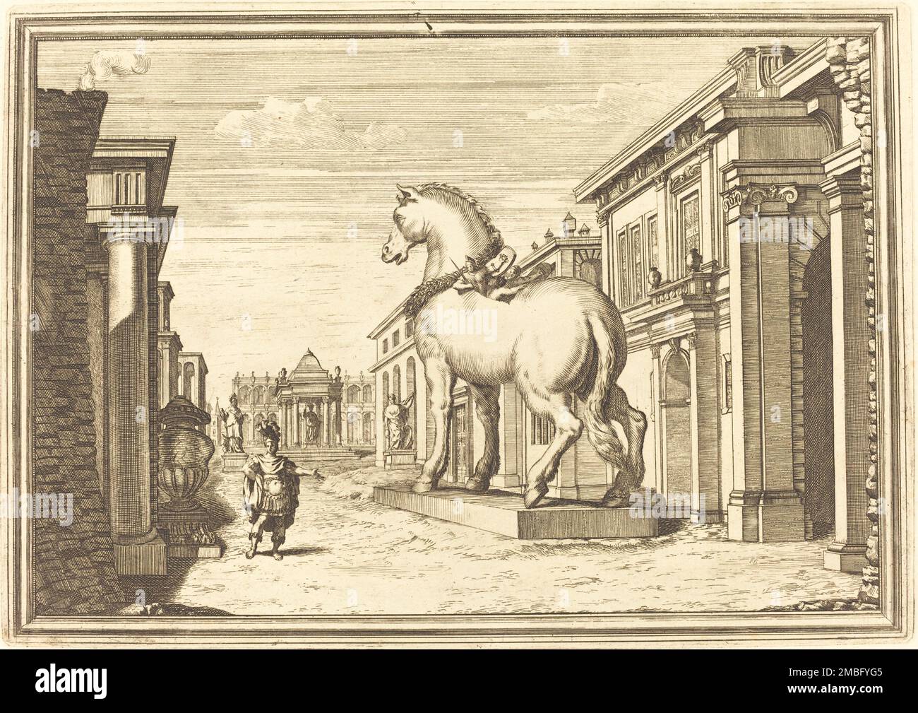 Il Greco in Troia: Plate 2. The Greeks in Troy Stock Photo - Alamy