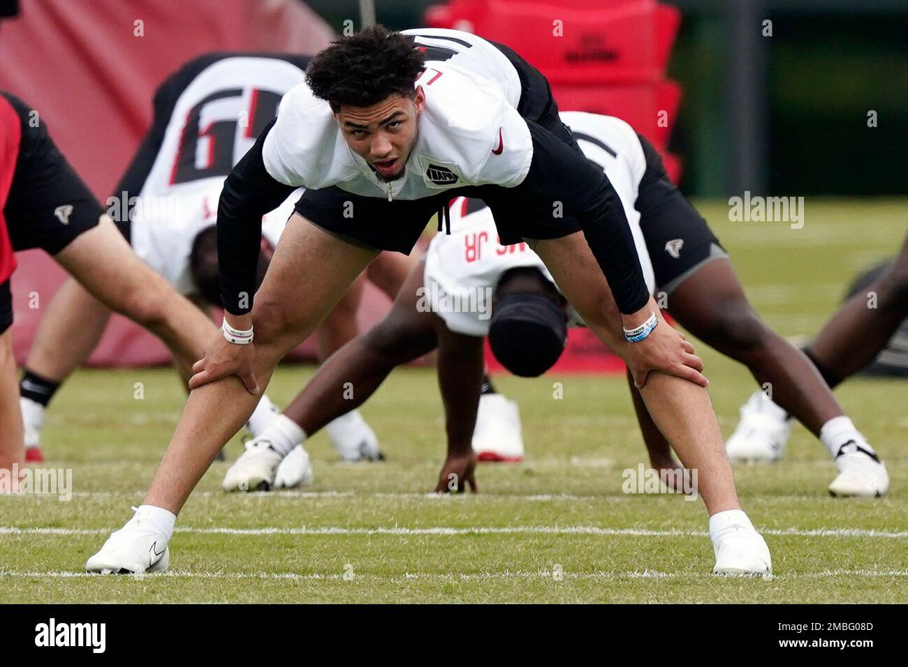 Atlanta Falcons wide receiver Drake London is shown during their NFL ...