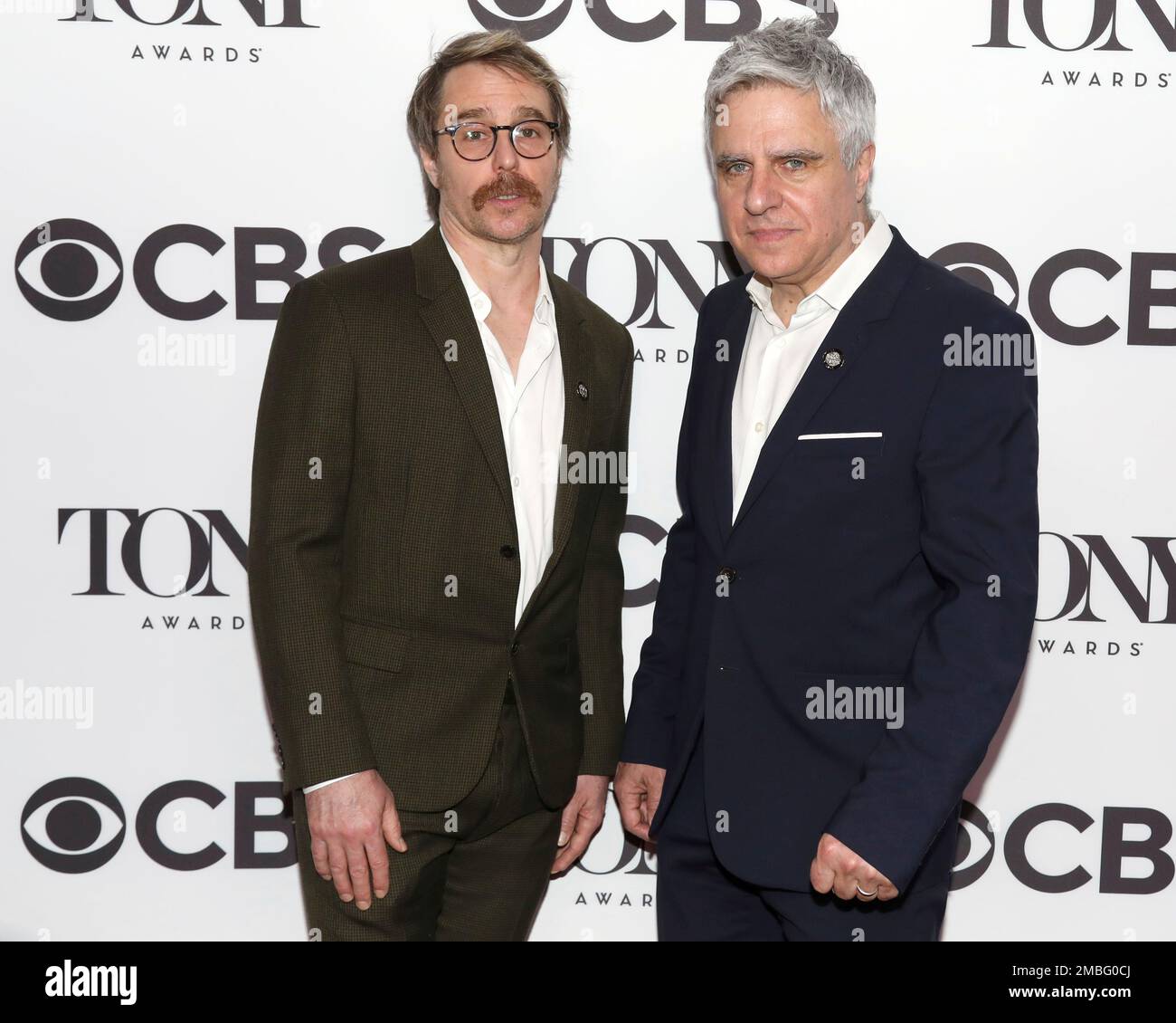 Sam Rockwell and Neil Pepe attend the Tony Awards: Meet The Nominees ...