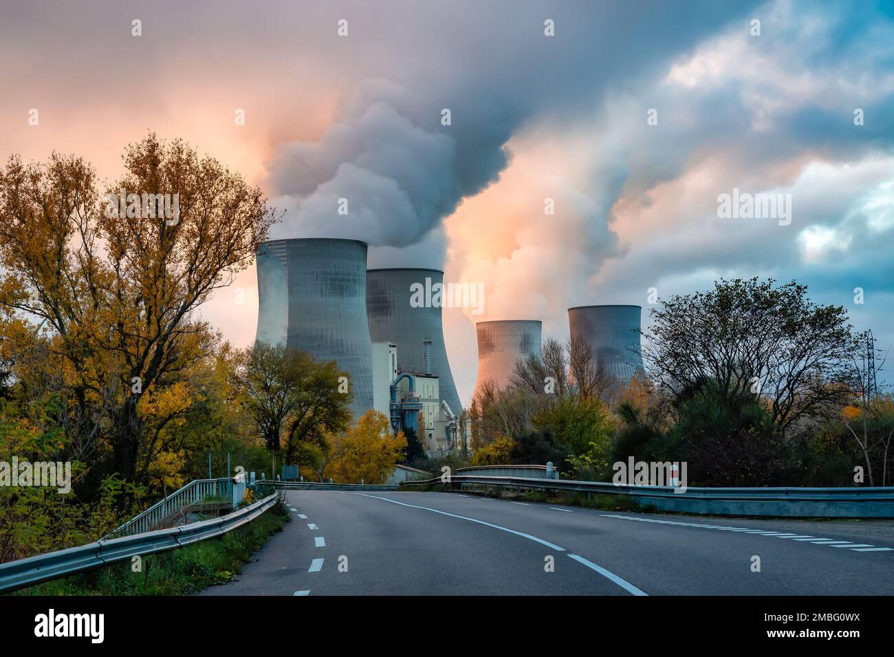 Nuclear Power Plant near Cruas, France, Europe Stock Photo - Alamy