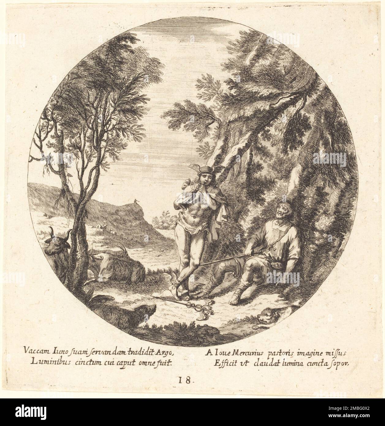 Mercury Lulling Argos to Sleep, 1665 Stock Photo - Alamy