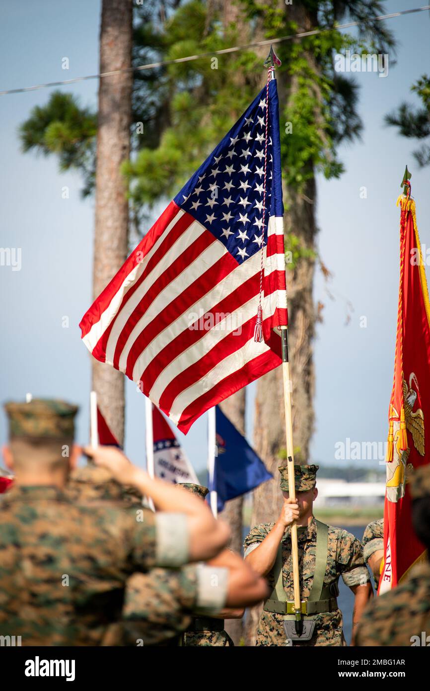 U.S. Marine Corps Color Guard with Marine Corps Combat Service Support ...