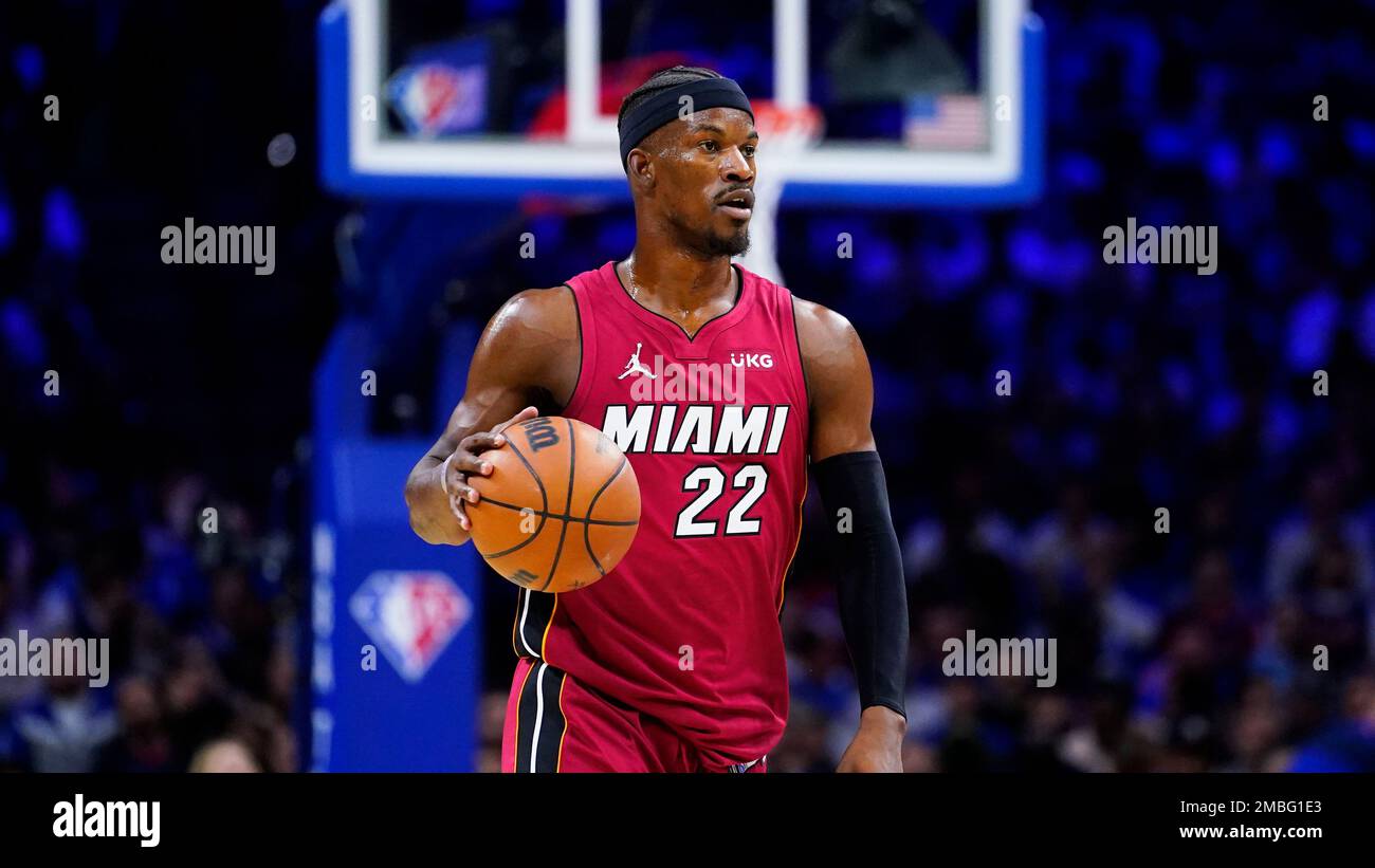 Miami Heat's Jimmy Butler plays during the first half of Game 6 of an ...