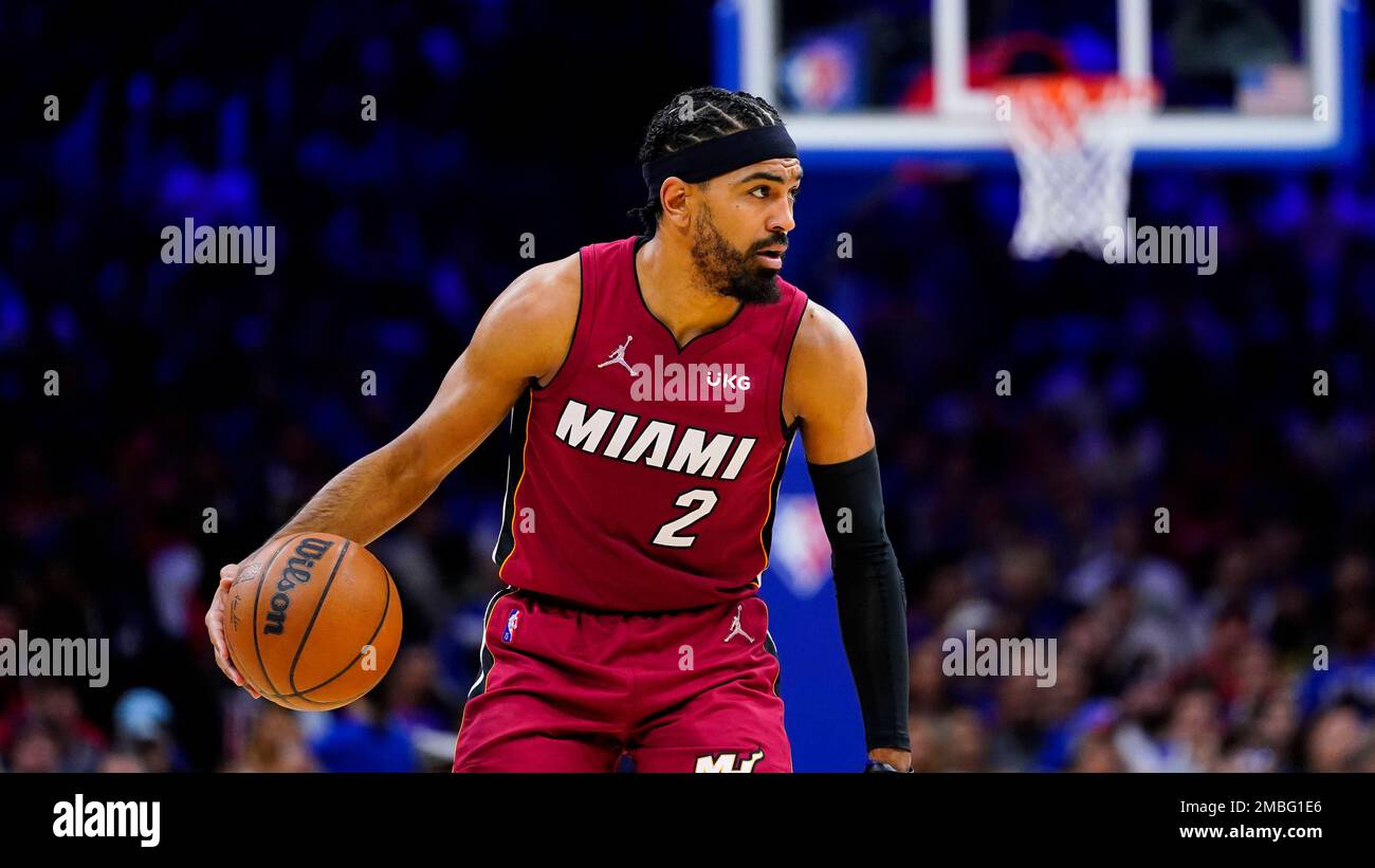 Miami Heat's Gabe Vincent plays during the first half of Game 6 of an ...