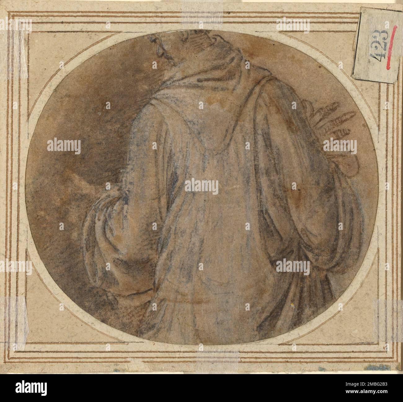 Monk back view scene hi-res stock photography and images - Alamy