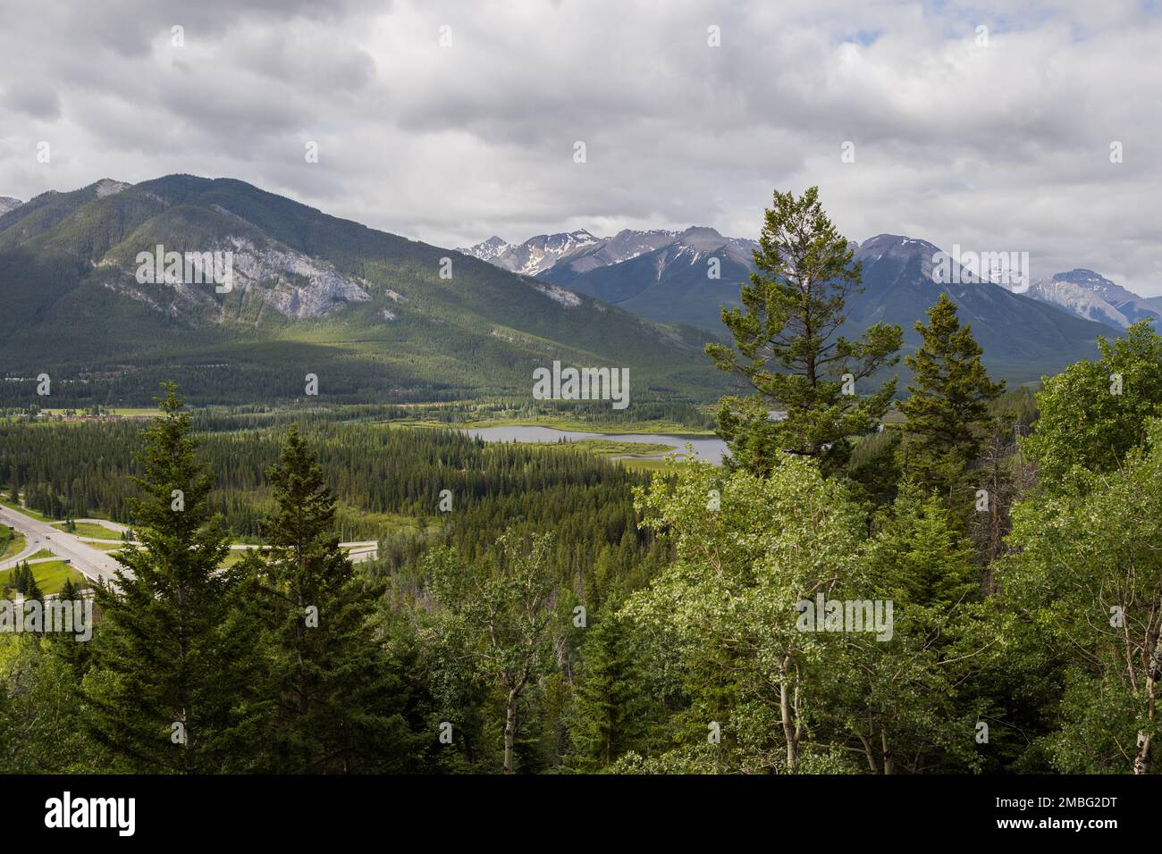 Fantastic panorama of Banff. Nature landscape - snowy peaks mountains ...