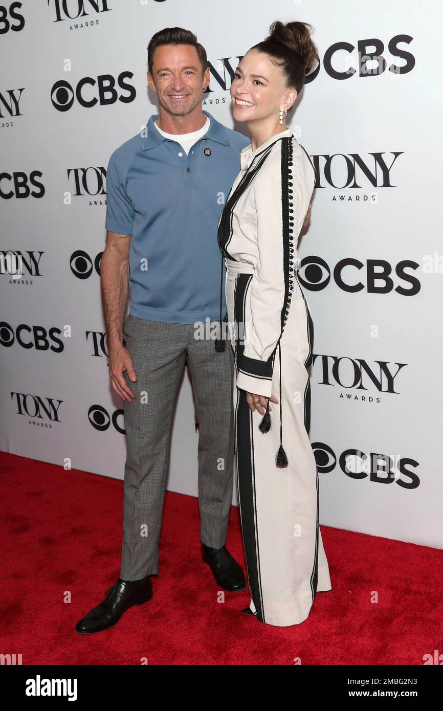 Hugh Jackman and Sutton Foster attend the Tony Awards: Meet The ...