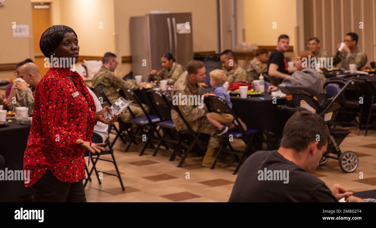 Joyce Sarpong, a representative from Fort Riley’s Army Community ...