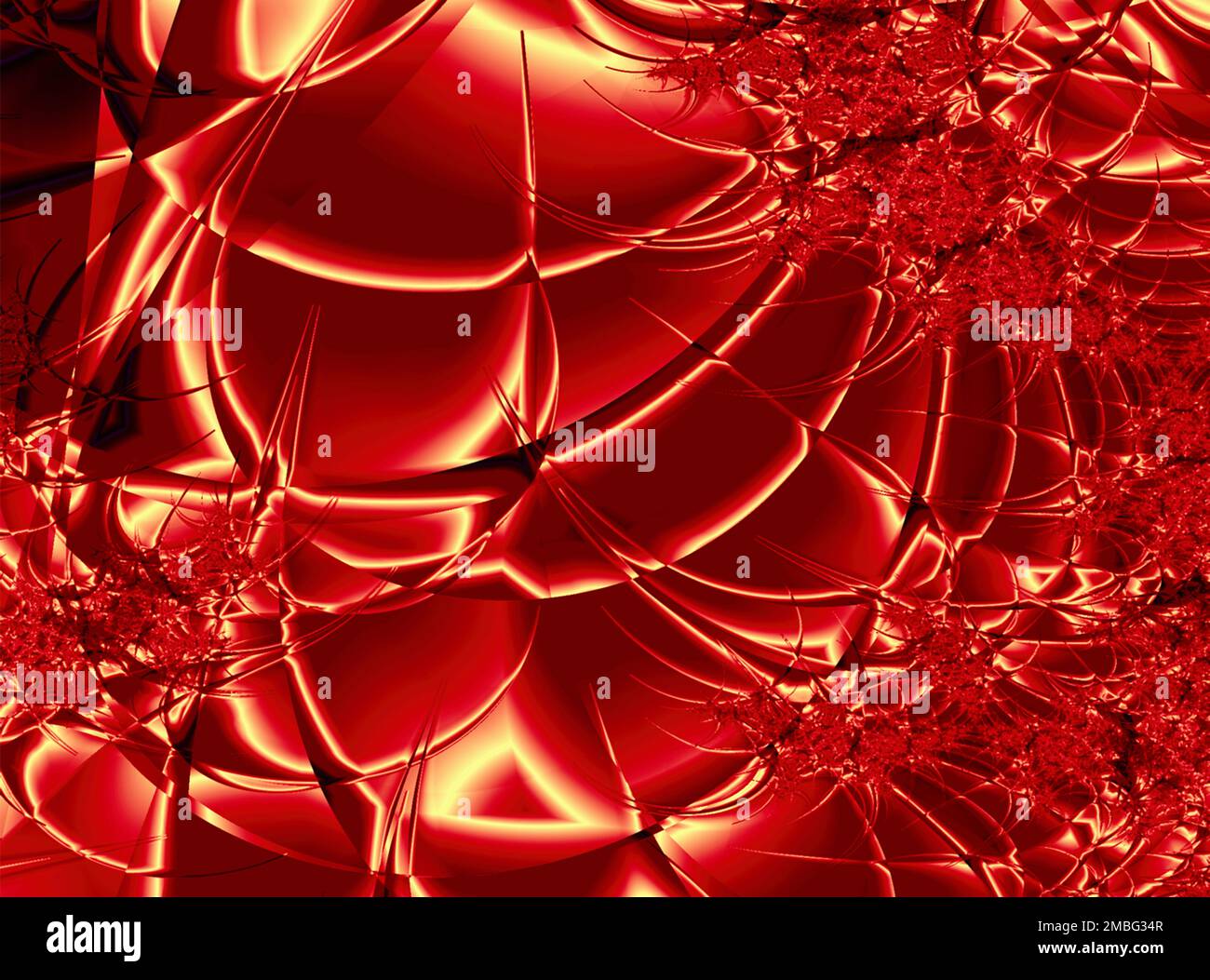 abstract line drawing in shades of red, digital graphics, background ...