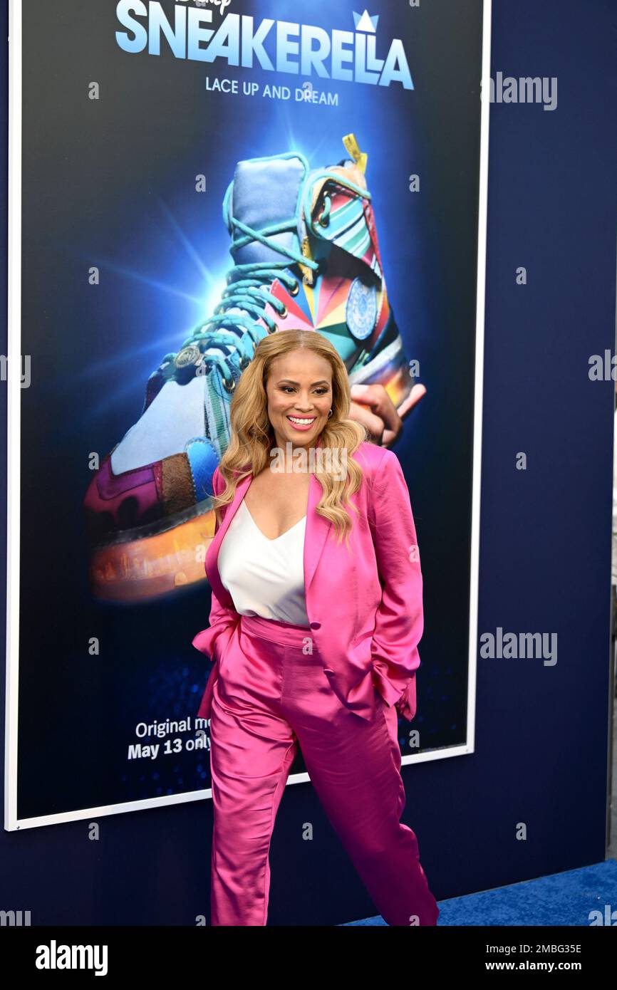 Disney branded television president Ayo Davis attends the premiere of ...