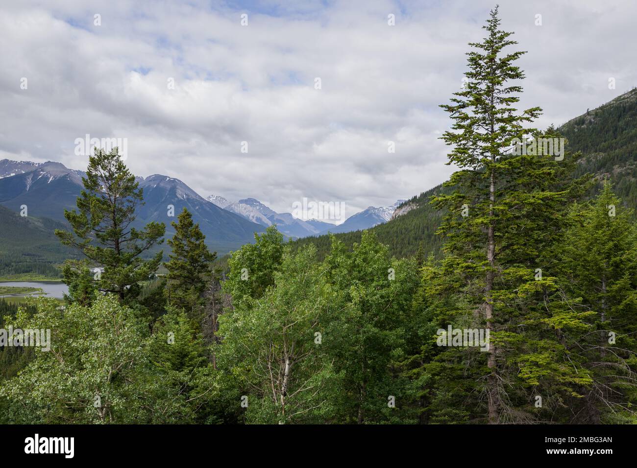 Fantastic panorama of Banff. Nature landscape - snowy peaks mountains ...