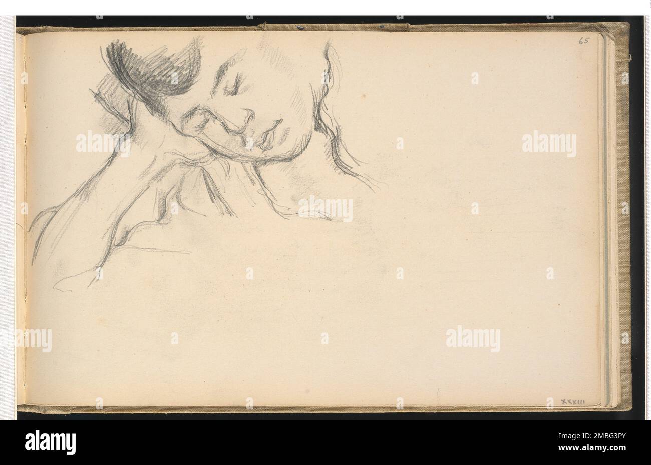 Figure Resting Head on Hand, c. 1889 Stock Photo - Alamy