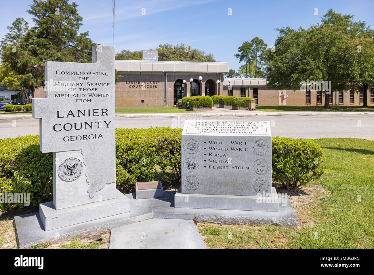 Lakeland, Georgia, USA - April 17, 2022: The Lanier County Courthouse ...