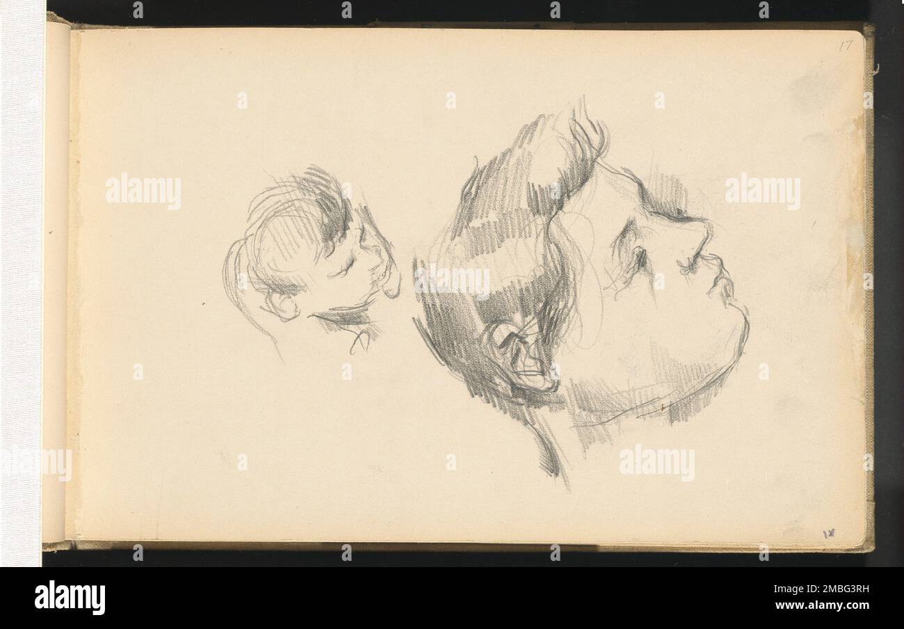 Study of two male heads hi-res stock photography and images - Alamy