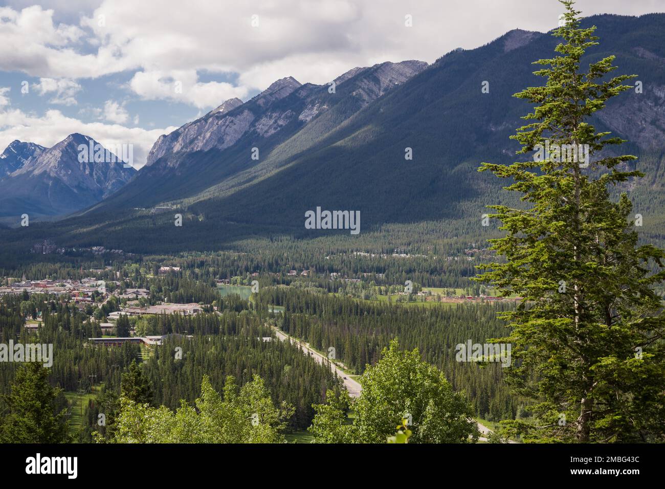 Fantastic panorama of Banff. Nature landscape - snowy peaks mountains ...