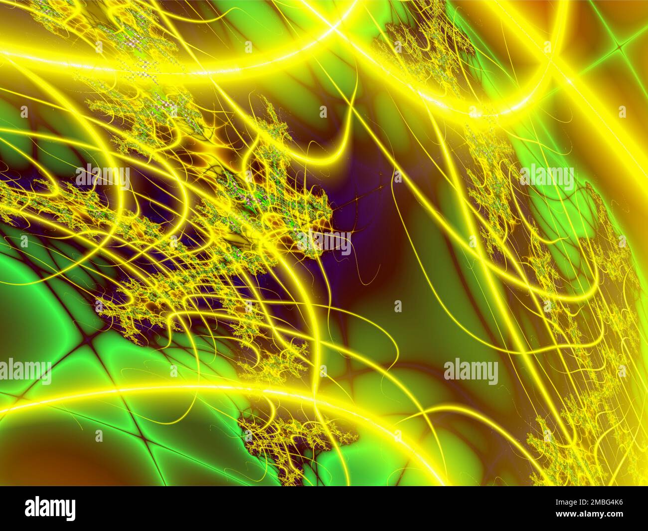 bright decorative yellow-green pattern, abstract background, design ...