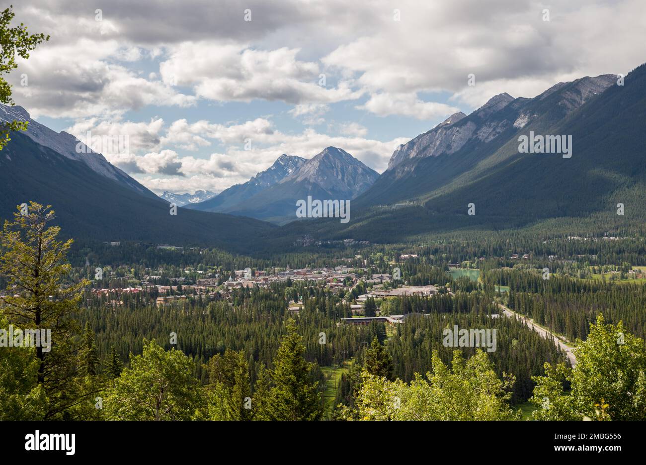 Fantastic panorama of Banff. Nature landscape - snowy peaks mountains ...