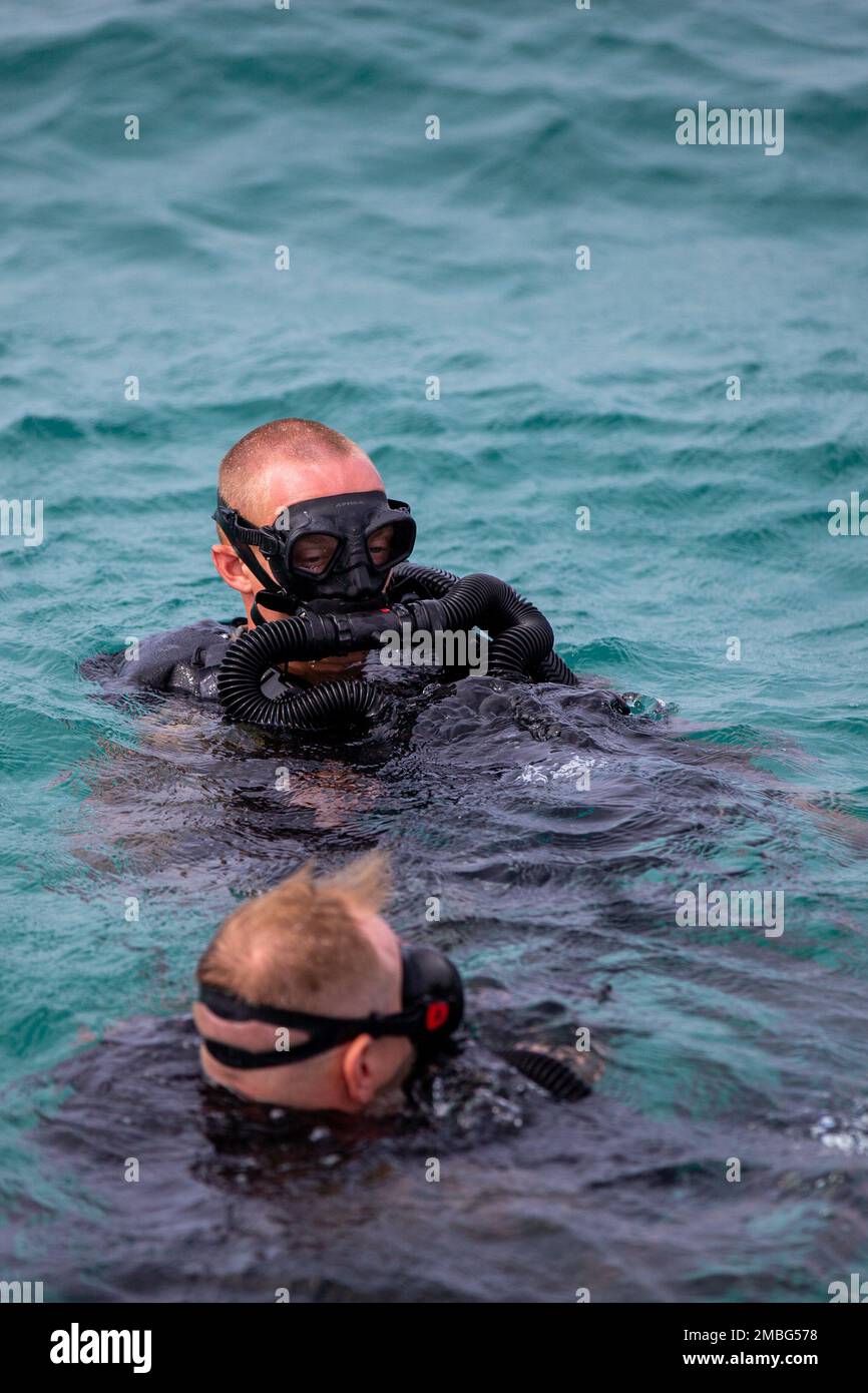 U.S. Marines with 2d Reconnaissance Battalion, 2d Marine Division ...